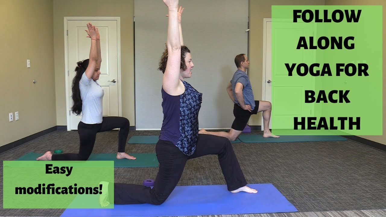 30 MIN GUIDED YOGA SESSION | Gentle Mat Yoga for Back Care - YouTube