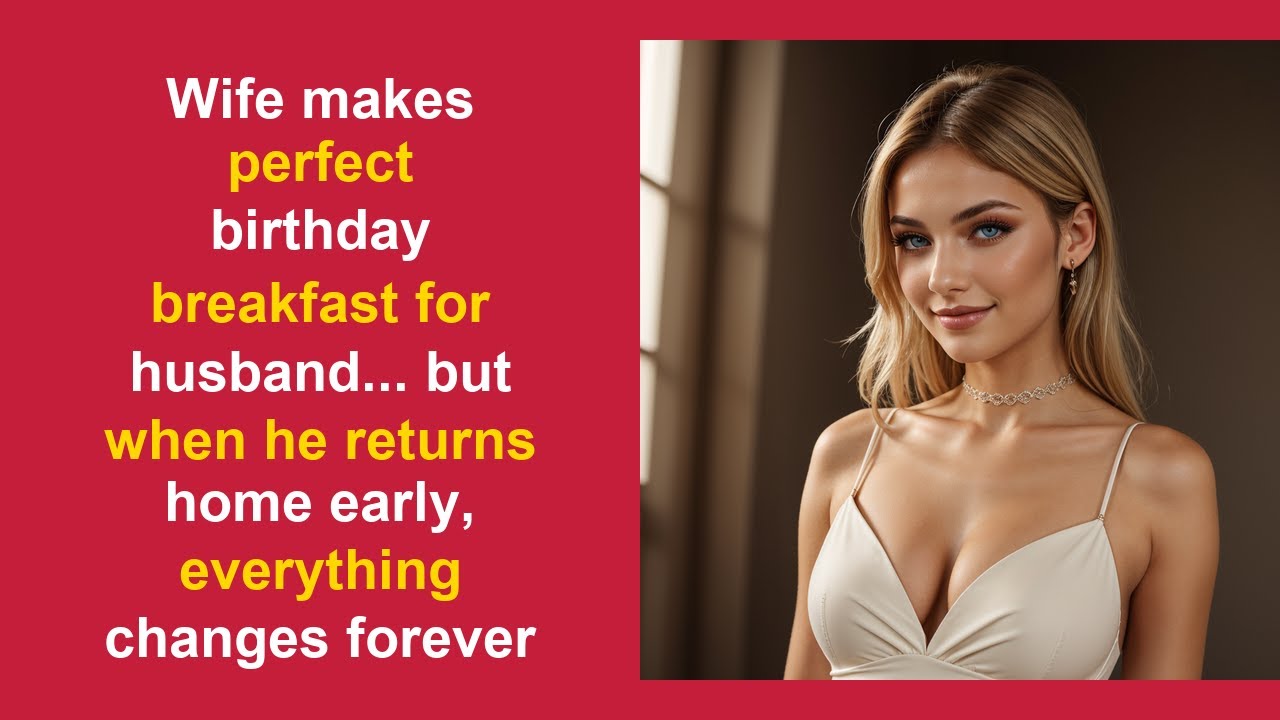 Wife makes perfect birthday breakfast for husband... but when he returns home early, everything ...