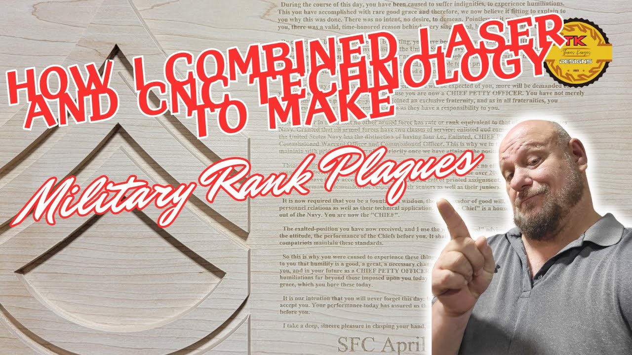 CNC and Laser Unite: Crafting Plaques Like a Pro! - YouTube