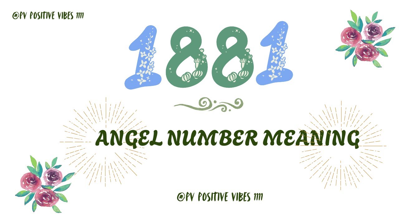 @PVPositiveVibes1111 ANGEL NUMBER 1881 🪐🌞🤍👐🏻 - YouTube