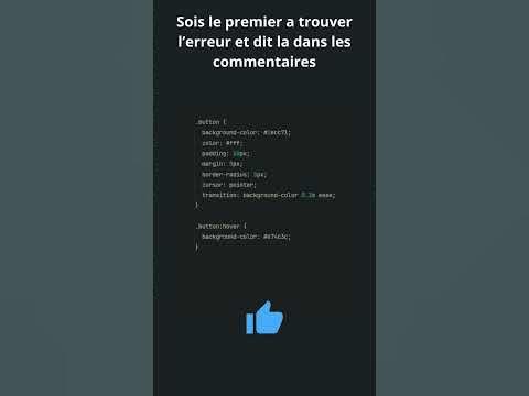 Trouvez l'erreur !Défi de débogage HTML et CSS #css #html #conceptionweb #débutant # ...