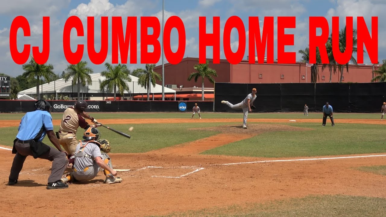CJ CUMBO HOME RUN BATTING HIGHLIGHTS FOR ST THOMAS AQUINAS COLLEGE ...