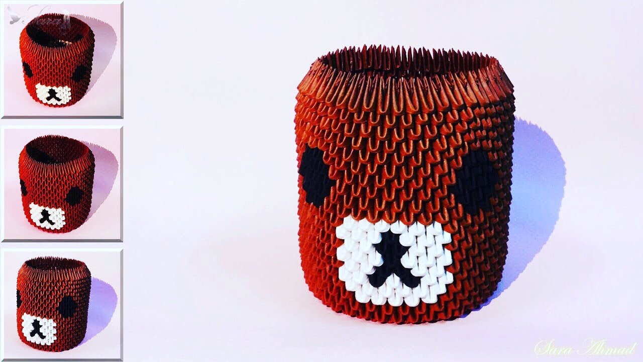 How to make 3d origami box 39 - YouTube
