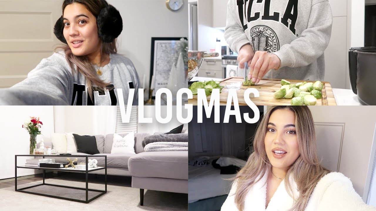 VLOGMAS DAY 17 | snow day, amazon winter haul, cooking w/ chef steff ...