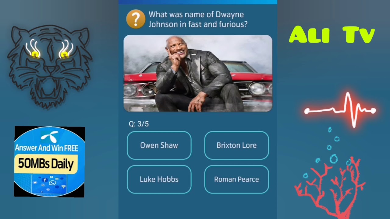 what was name of Dwayne Johnson in Fast and furious |Ali Tv - YouTube