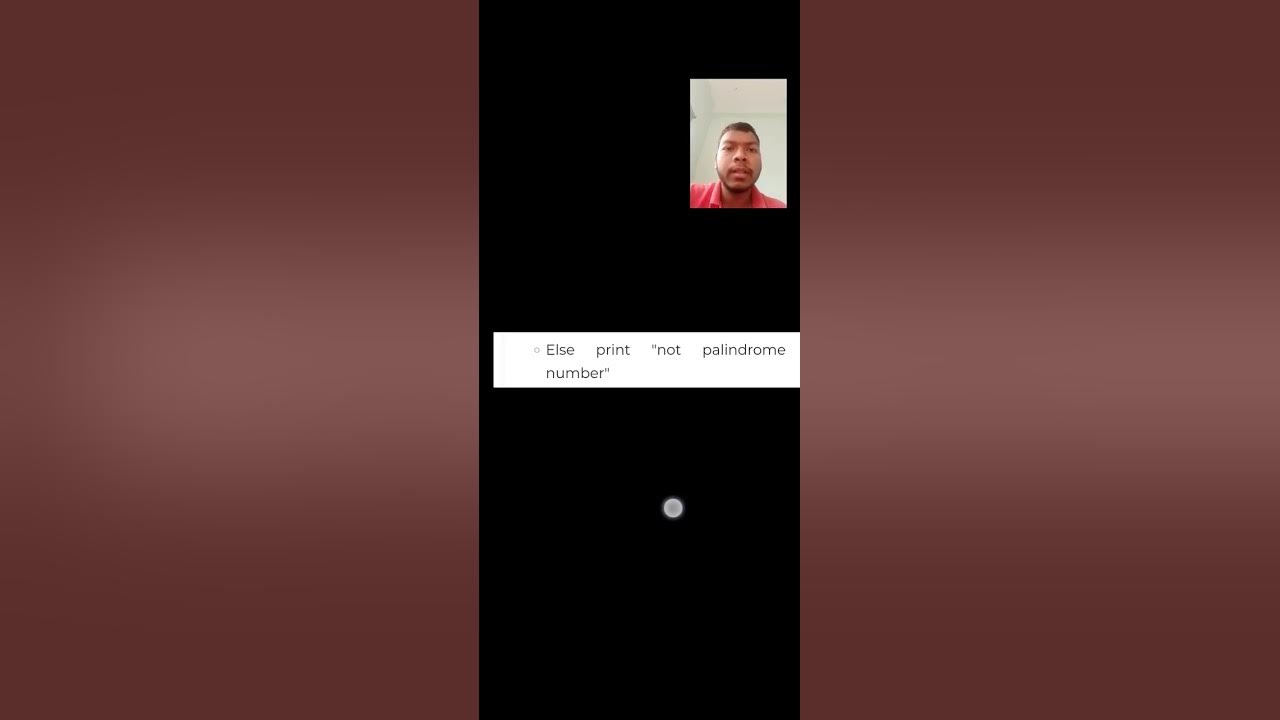 A Java program to check a given number is palindrome or not - YouTube
