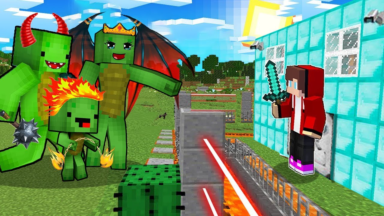 Mikey FAMILY Maizen.EXE vs Security House - Minecraft gameplay Thanks ...