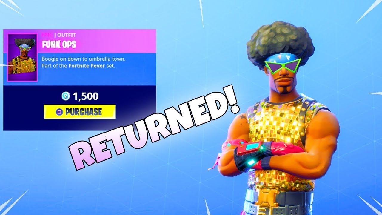 FUNK OPS HAS RETURNED! (New Item Shop) Fortnite Battle Royale - YouTube