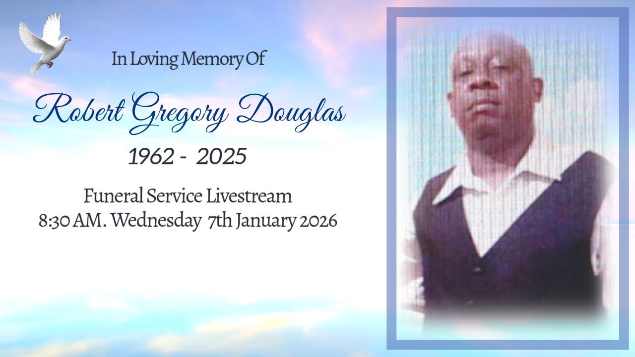 Robert Gregory Douglas Funeral Livestream - YouTube