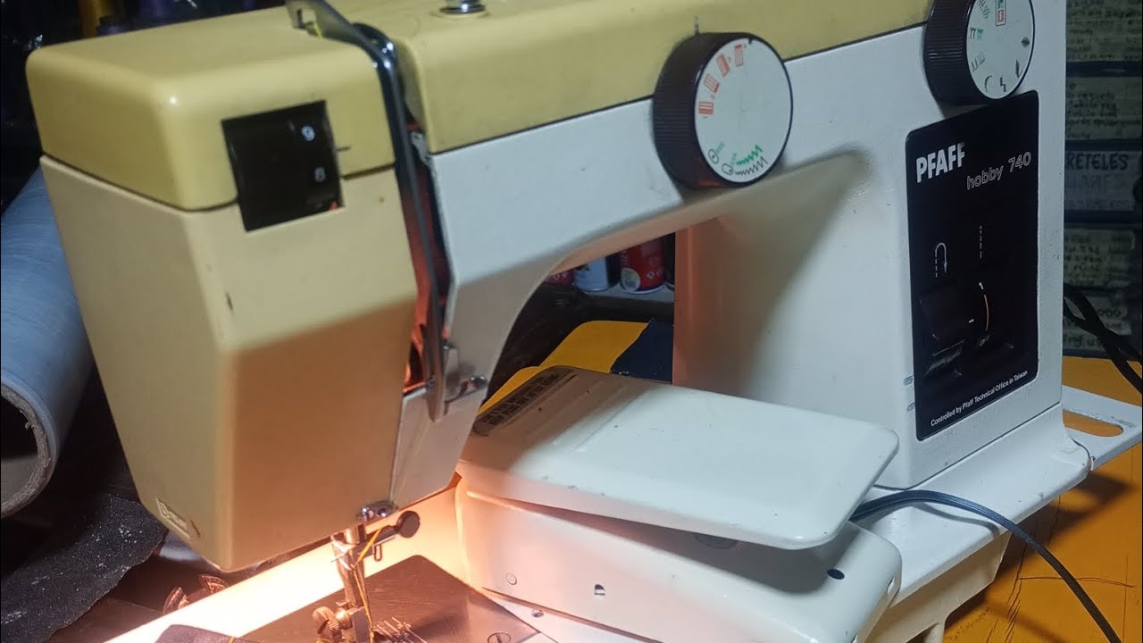 MÁQUINA DE COSER, MARCA PFAFF hobby 740 😎😍 - YouTube