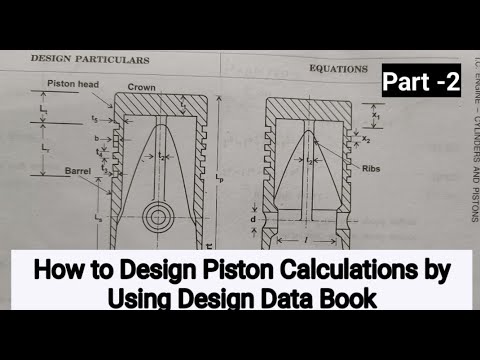V-32 ll HOW TO DESIGN PISTON BY USING DESIGN DATA BOOK ll PART-2 ll# ...