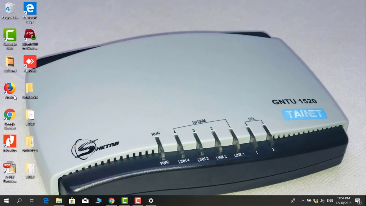 GNTU 1520 40X آموزش کانفیگ point to point مودم مخابراتی - YouTube