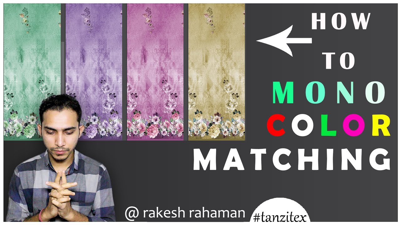 How To Create Mono colour Matching in Photoshop For Textile # ...