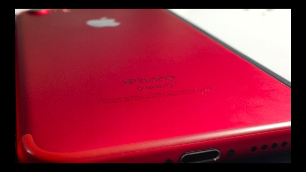 iPhone 7 pruduct red building by Future GSM - YouTube