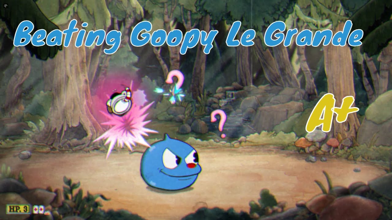 Boss Fight: Goopy Le Grande || Cuphead Walkthrough A+ - YouTube