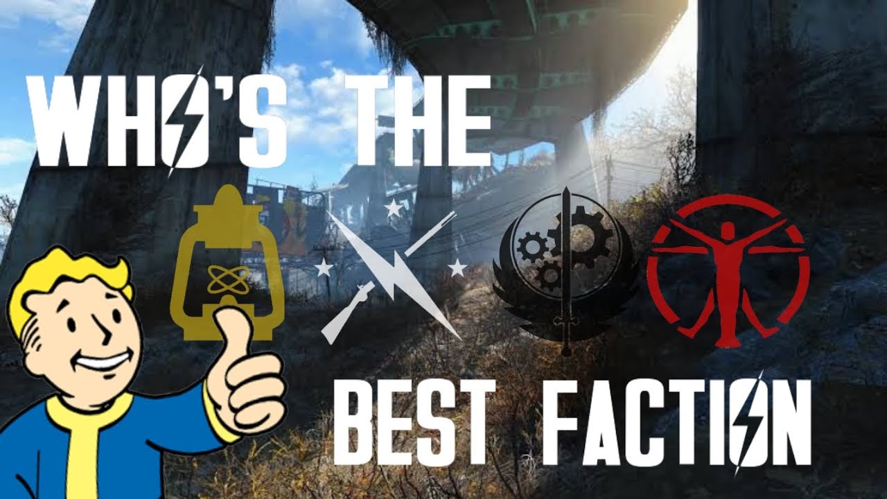Fallout 4 Who's the best faction in the commonwealth explained (satire ...