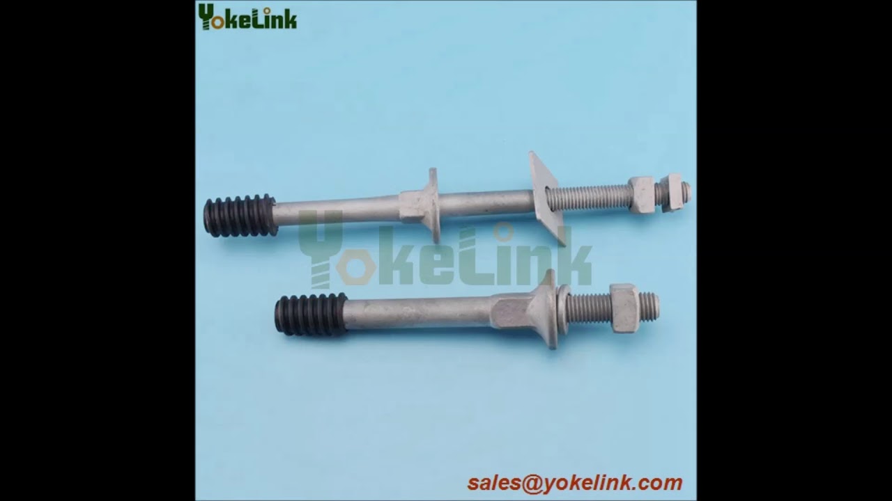 Crossarm Pin SHORT SHANK TYPE FOR STEEL CROSSARMS - YouTube