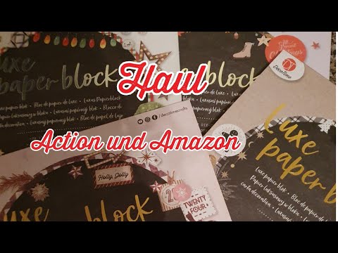 Haul Action und Amazon /Bastelhaul /Stempel /Blöcke /Vanessa Candy
