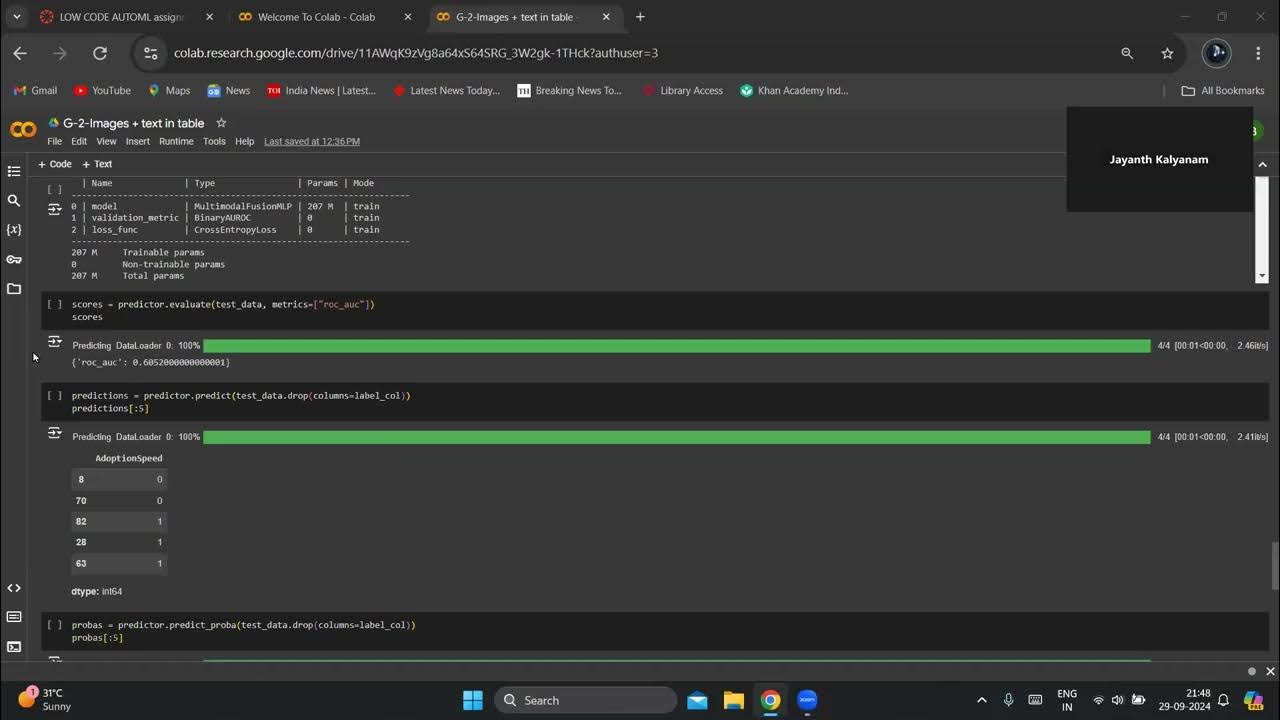 Images + text in table using autogluon - YouTube