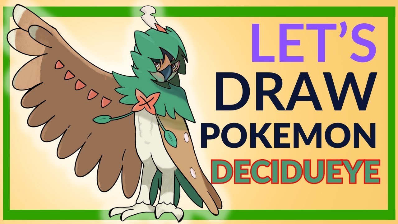 How to Draw Decidueye from Pokémon step by step | Easy Drawing Tutorial ...