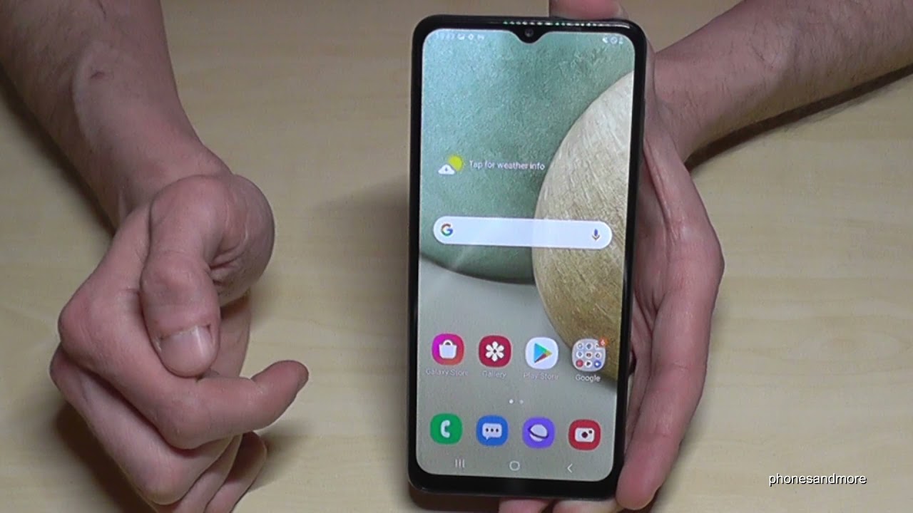 Samsung Galaxy F12: How to take a screenshot/capture? - YouTube