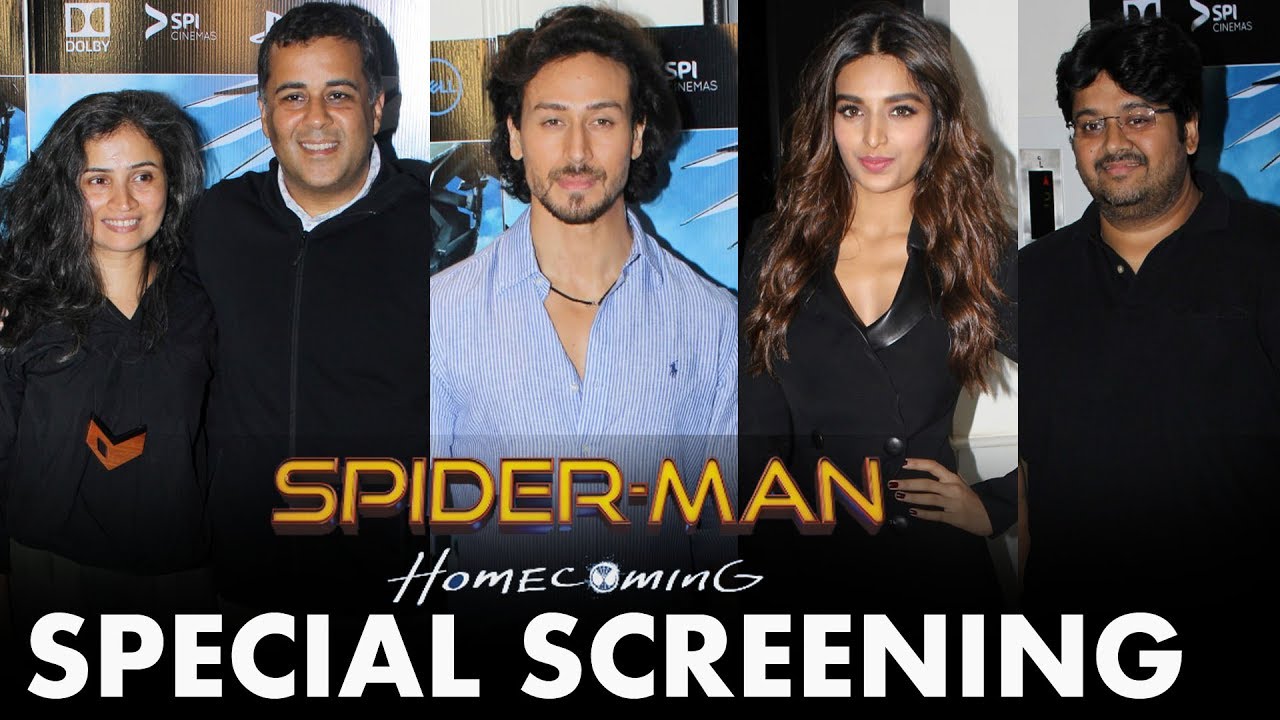 Spider-Man: Homecoming Special Screening | Tiger Shroff, Chetan Bagat ...