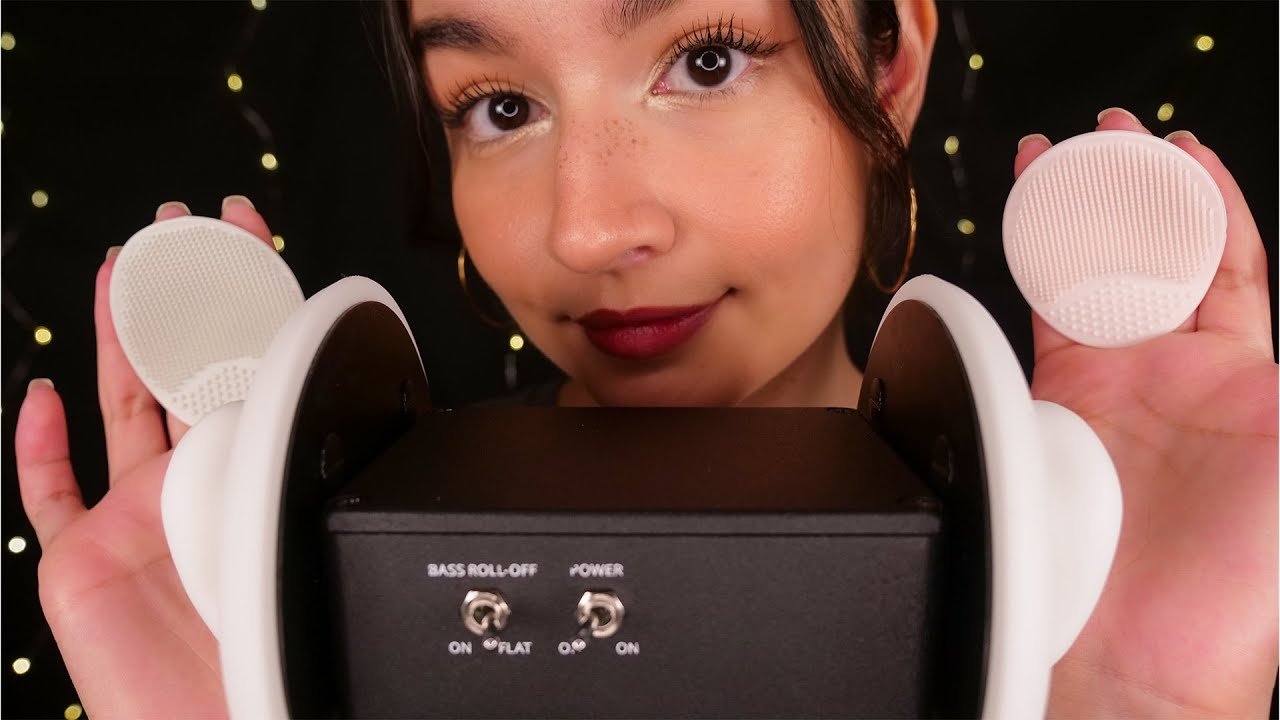 ASMR *INTENSE* Ear Massage w/ 3Dio & Silicone Brushes | BRAIN MELTING ...