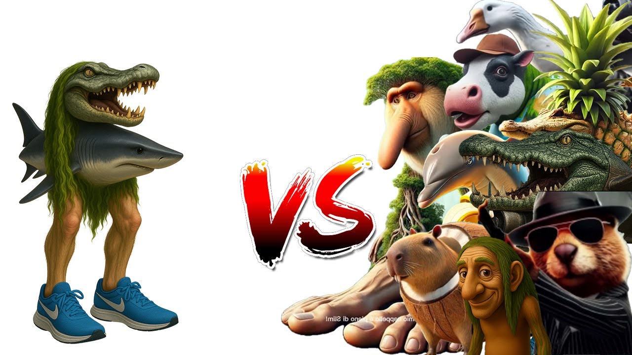 Brr Brr Tralalero Crocodilo vs ALL Italian Brainrot Animals Compilation ...