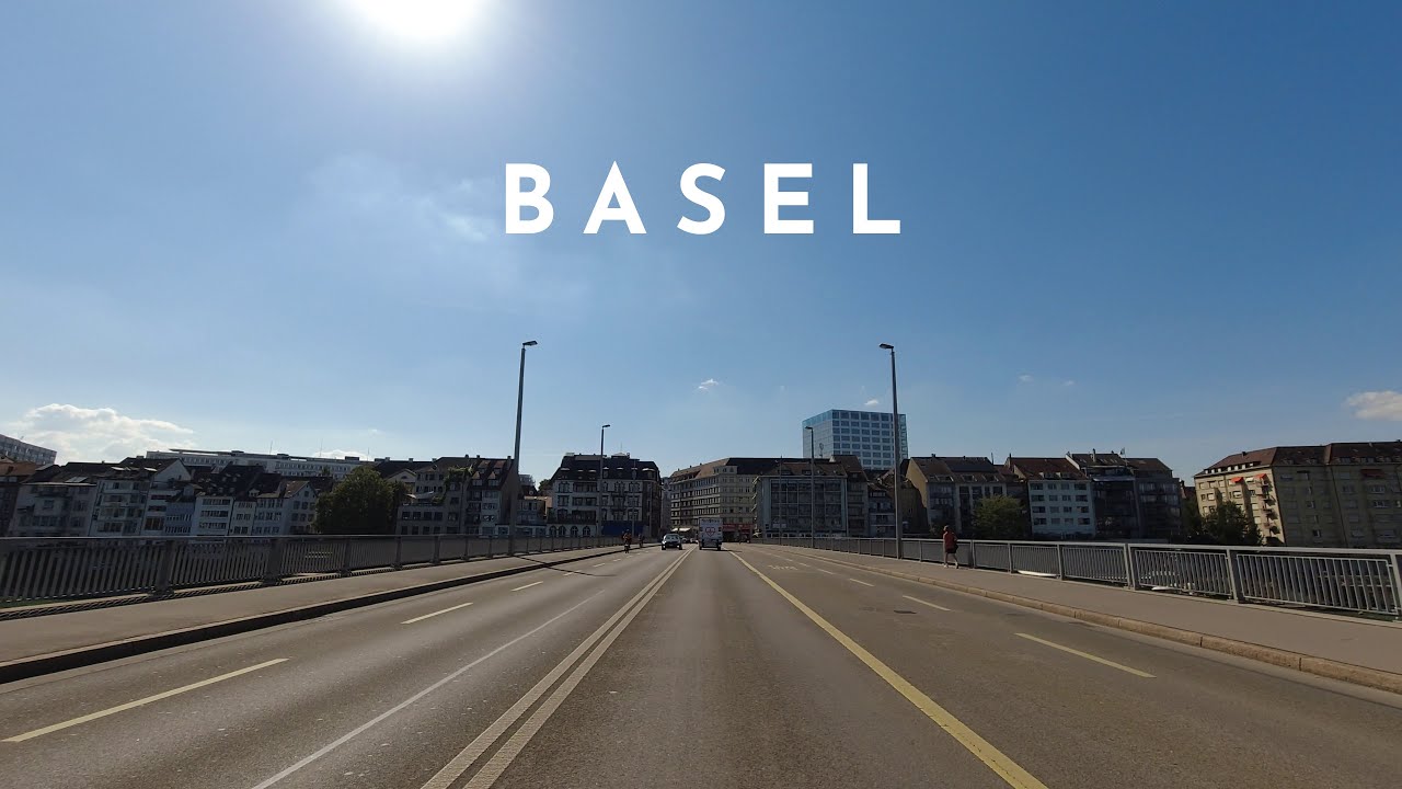 DRIVING BASEL 🇨🇭 4K⁶⁰ | THE CITY IN SWITZERLAND, FRANCE AND GERMANY 🇨🇭 ...