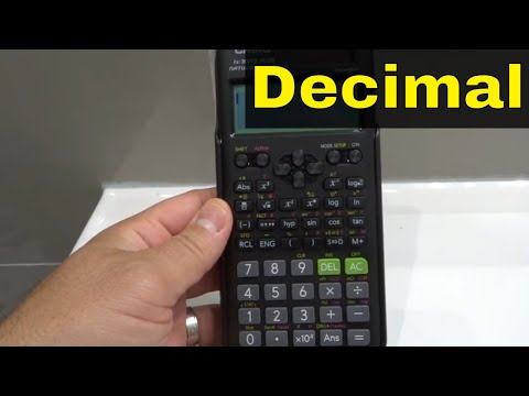 How To Make Casio Scientific Calculator Show Decimals