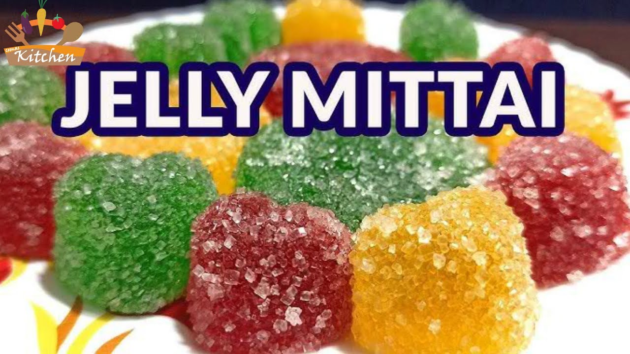 Home made jelly mittai #jelly #jellyrecipe #jellymittai #jellyjelly ...