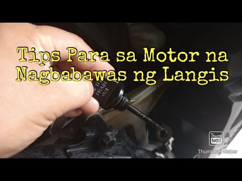 Basic tips para sa motor na nagbabawas ng langis. - YouTube