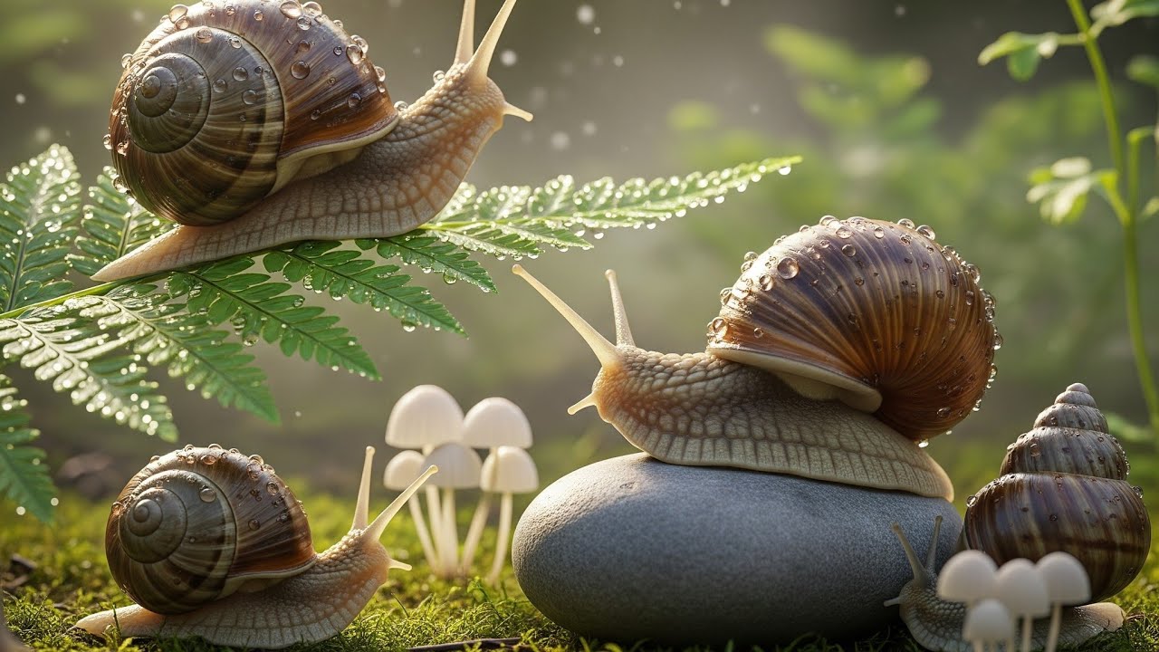 The Secret World of Snails: Nature's Slow Motion Wonders(cinematic ...