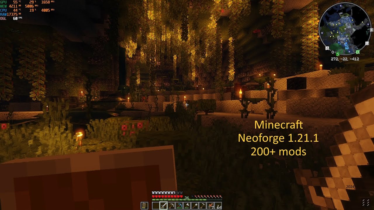 Minecraft Neoforge w/ Shaders & Texture Pack 1.21.1 - 200+ mods Test 1 ...