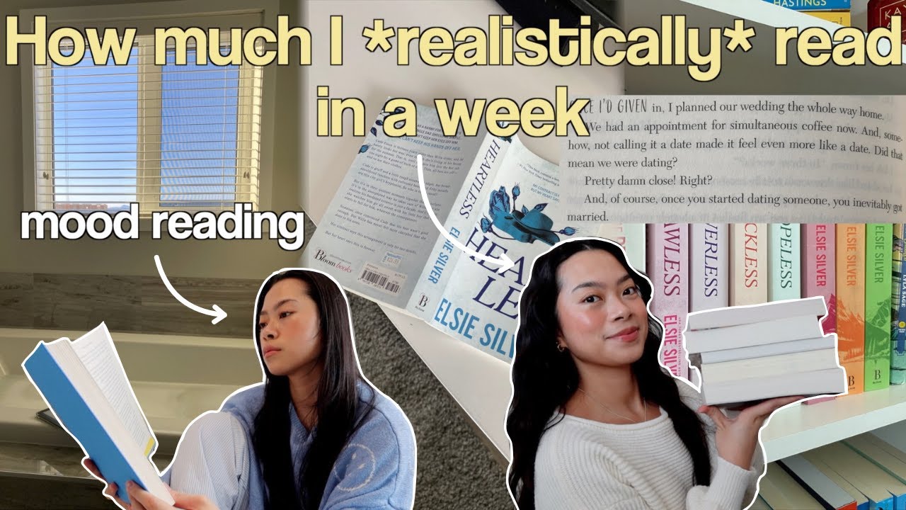 how much I *realistically* read in a week 📖⭐️👩🏻‍⚕️ | mood reading ...