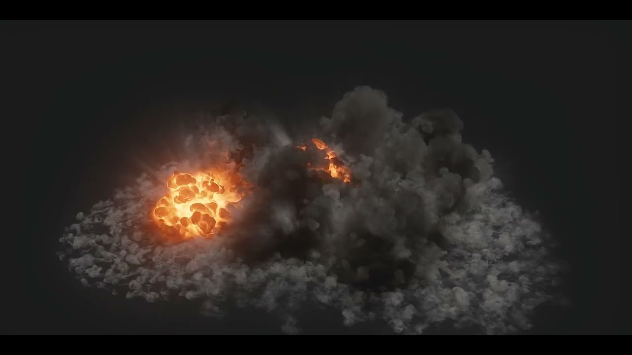3D Explosion 8 Models VDB Format - YouTube