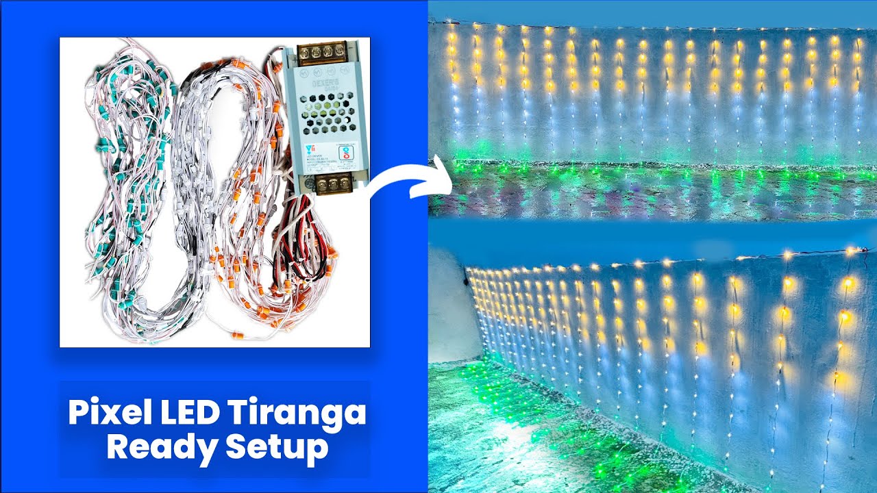 Tiranga Special Toran Setup || Pixel led lights - YouTube