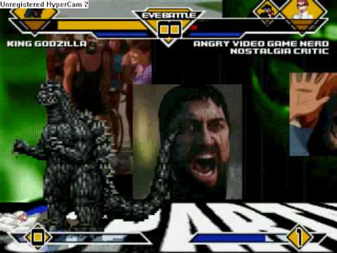 PineappleProducer MUGEN #010: Godzilla vs. Angry Video Game Nerd & Nostalgia Critic