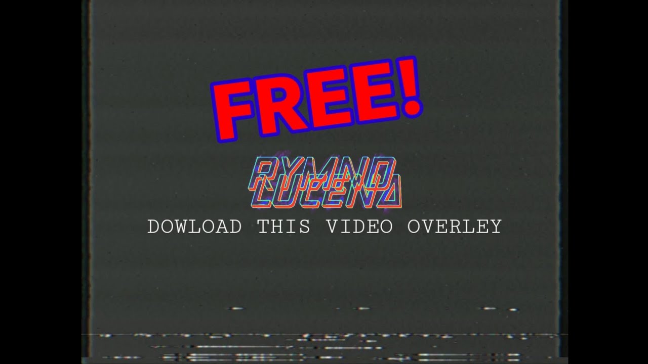 FREE VHS OVERLAY 4k ( No Copyright ) - YouTube
