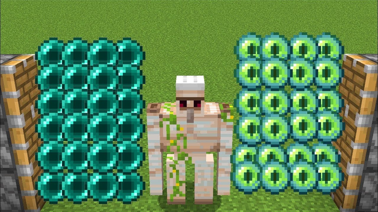 ender pearls + golem + ender eyes = ??? - YouTube