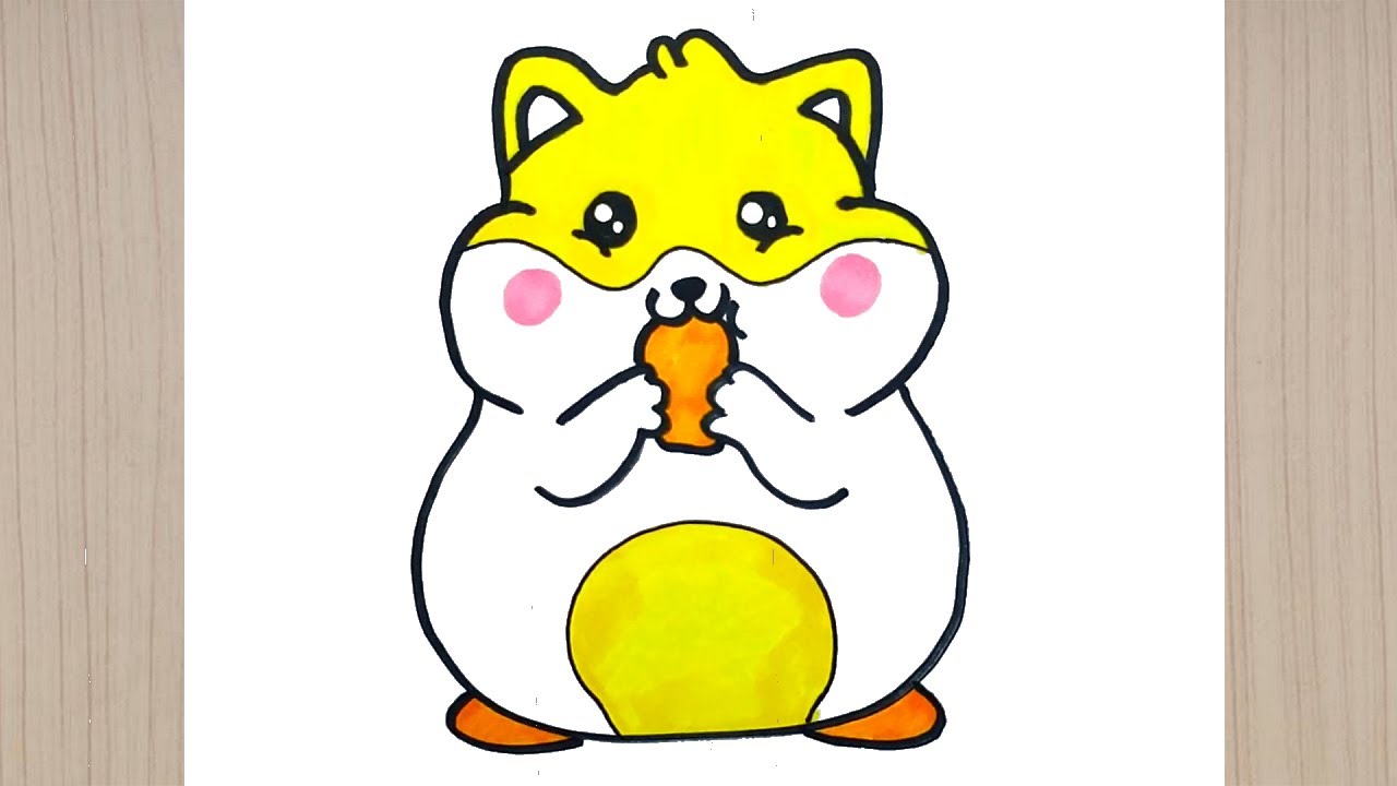 How to draw hamster | easy drawing - YouTube