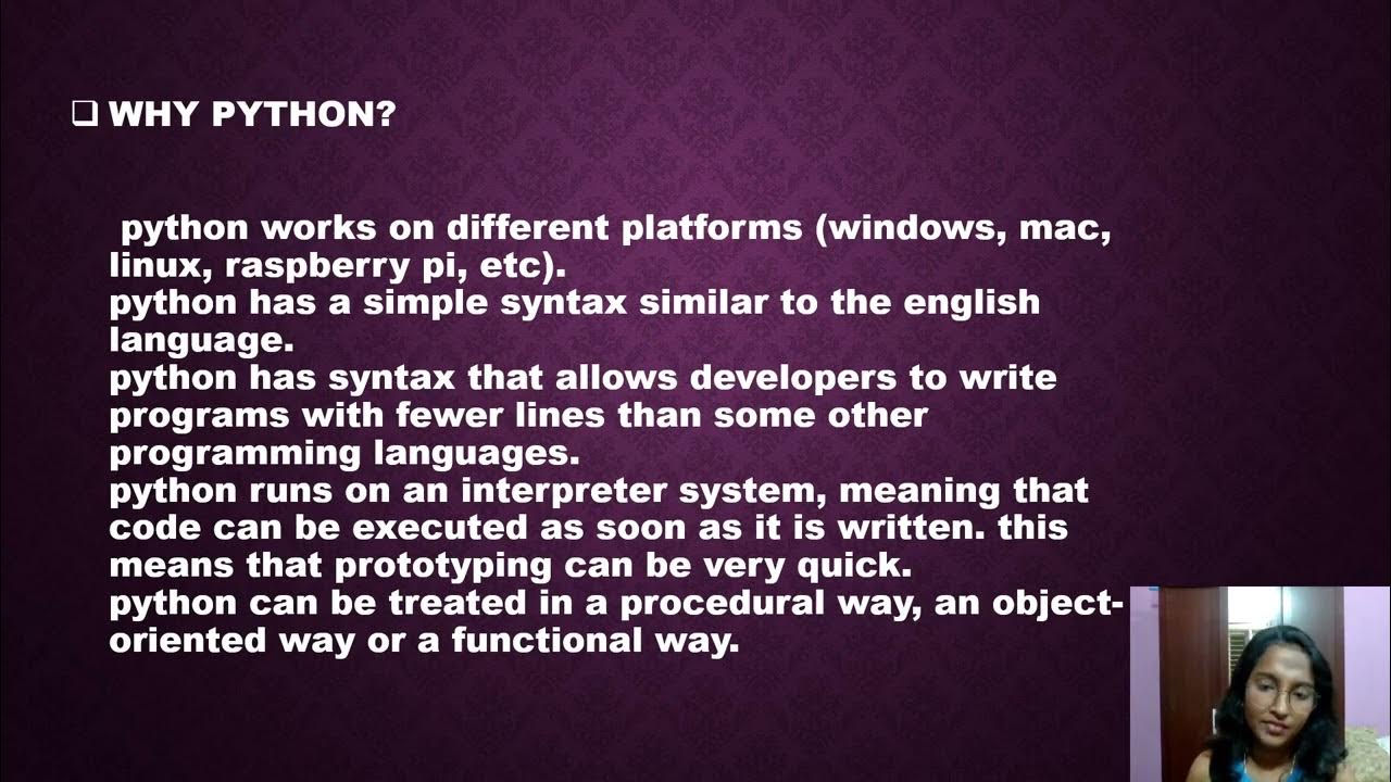 INTRODUCTION TO PYTHON1 - YouTube
