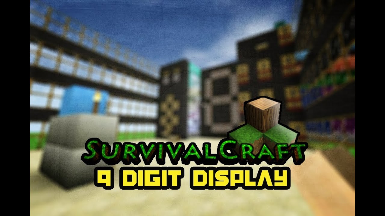 Survival Craft EPIC electricity / redstone creation | 9 Digit Display ...