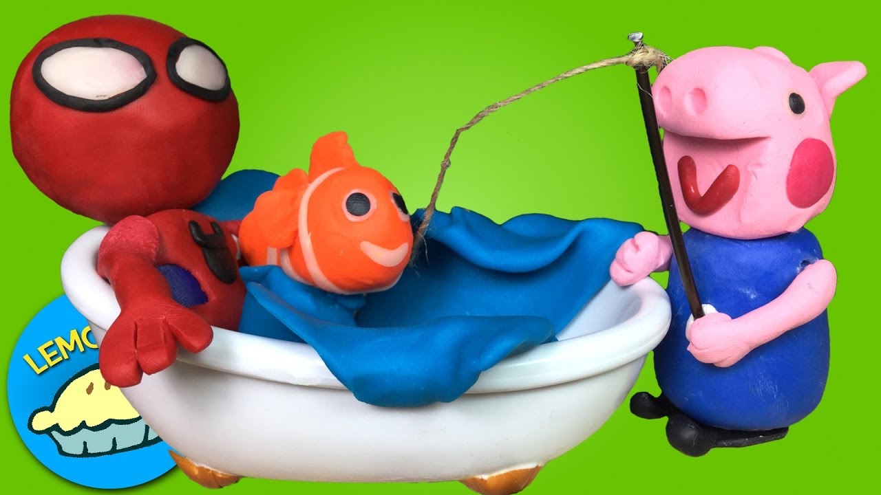 PJ Masks Peppa Pig Finding Dory Clownfish Play-Doh Episode - YouTube