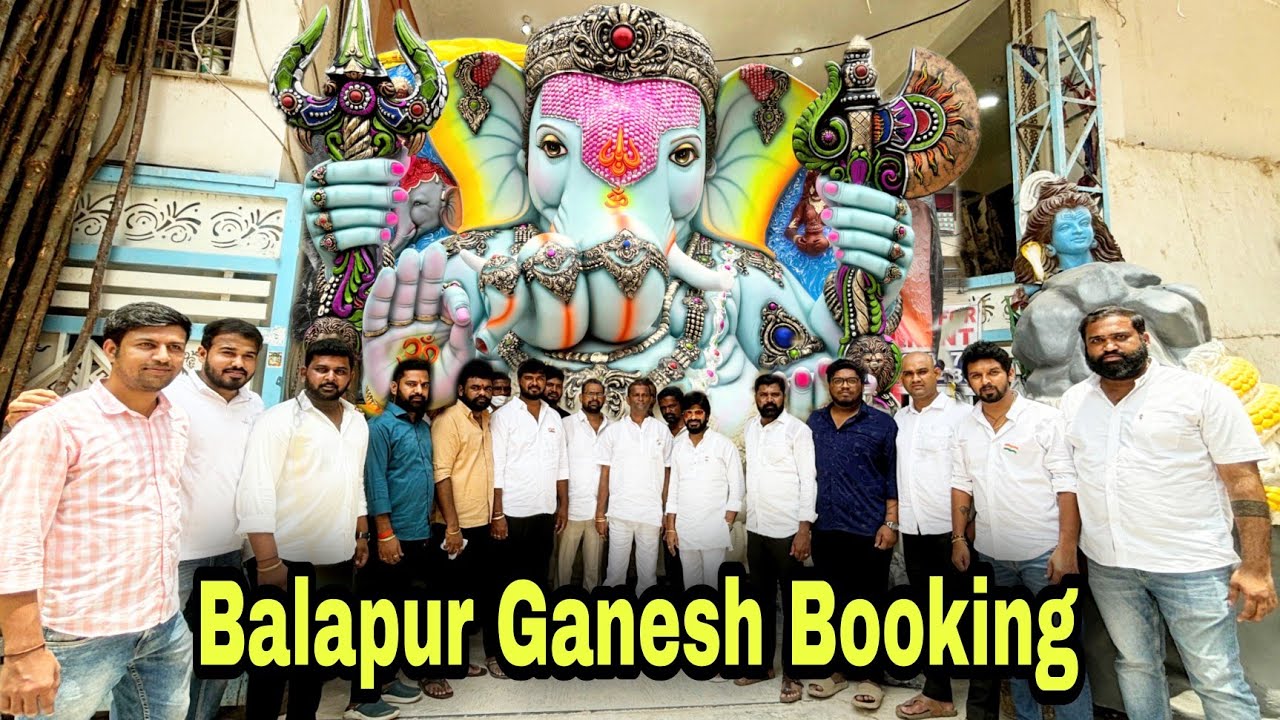 Balapur Ganesh Booking😱 || Balapur Ganesh Mandapam 2024 Special Style || LaxmiNarayan Singh ...