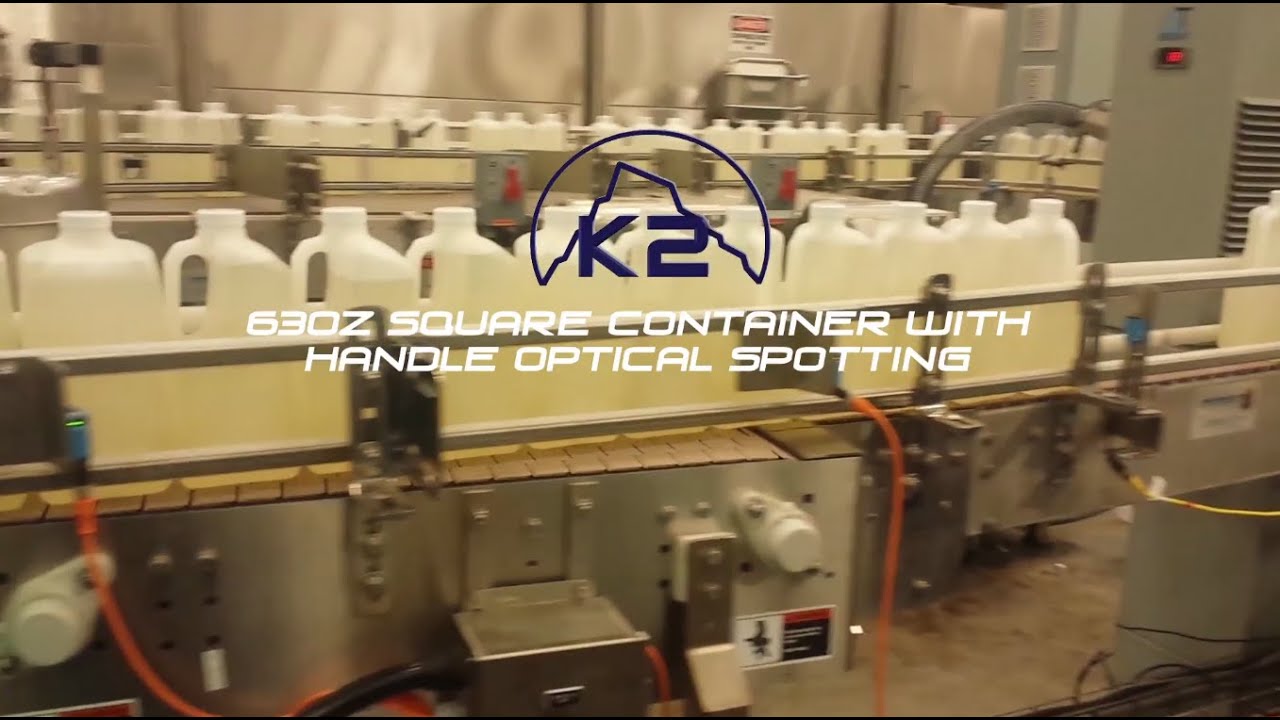 Optical Spotting On 63oz Square Container - K2 Engineering Group - YouTube
