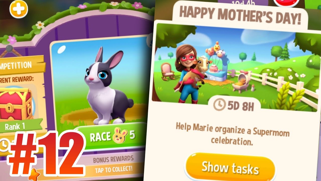 Rabbit race Event is here| happy mother's day story tasks | farmville 3 ...