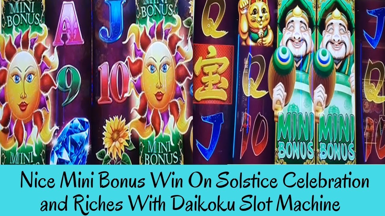 NICE MINI BONUS WIN ON SOLSTICE CELEBRATION and RICHES WITH DAIKOKU ...