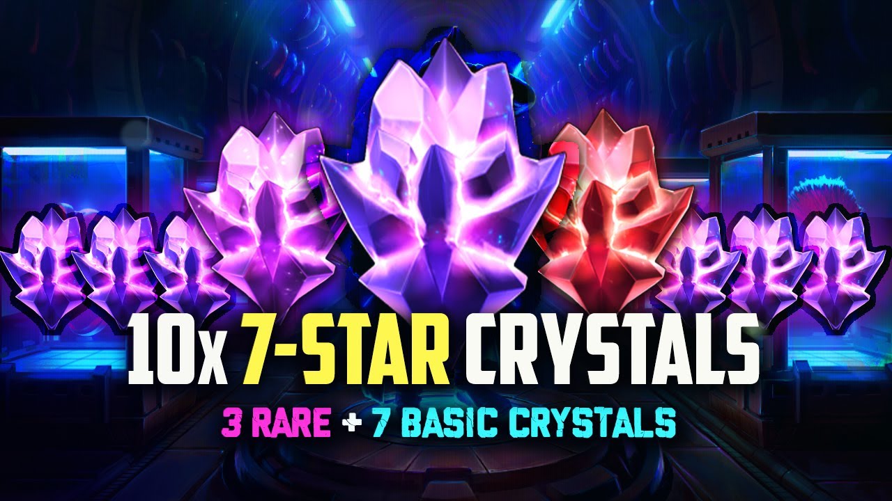 10x 7-Star Crystal Opening! 3 Rare & 7 Basic Crystals! MCOC - YouTube