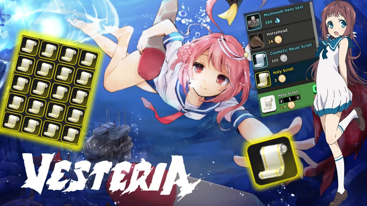2.4g Holy scrolls stranger location! - Vesteria - YouTube